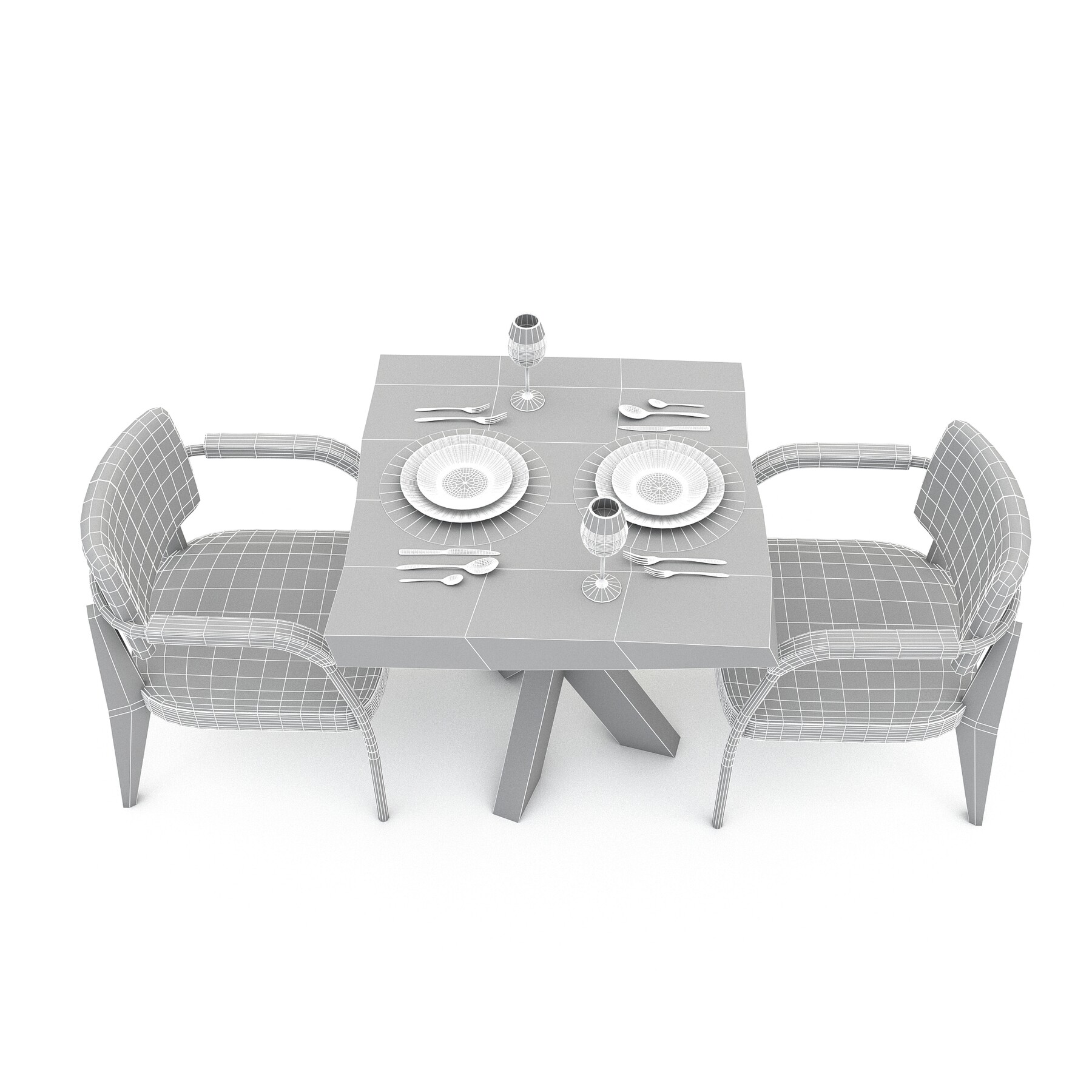 ArtStation - dining table 012 3D model | Resources