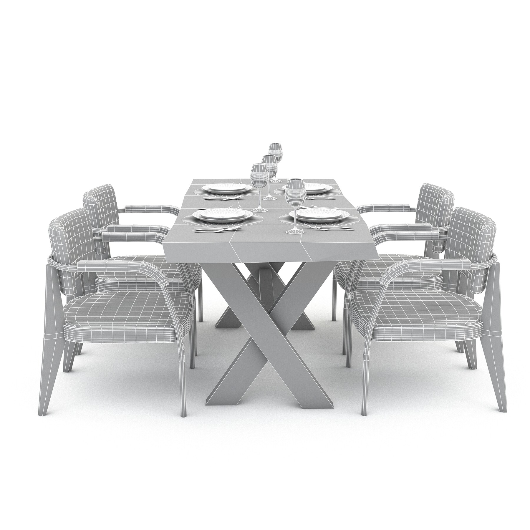 ArtStation - 3D dining table 013 model | Resources