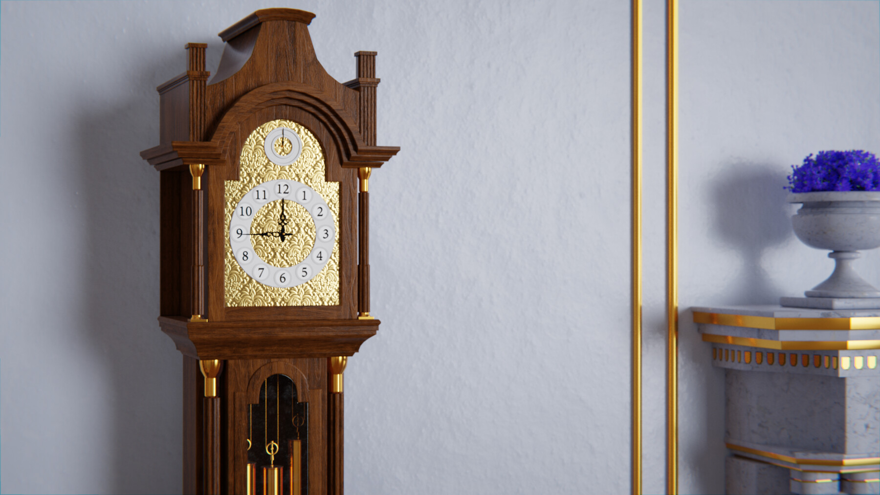 ArtStation - Baroque Style Living Room 3d Scene | Resources