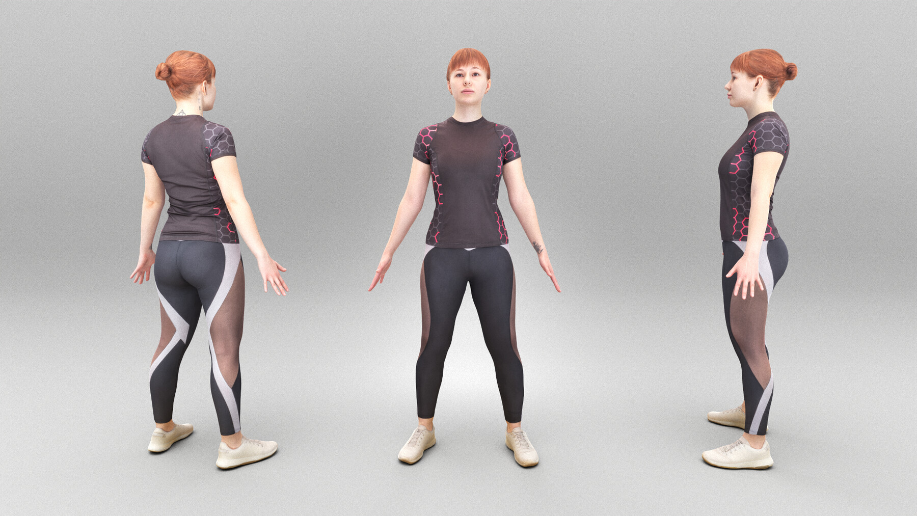 ArtStation - Athletic woman in tracksuit ready for animation 380 | Game ...