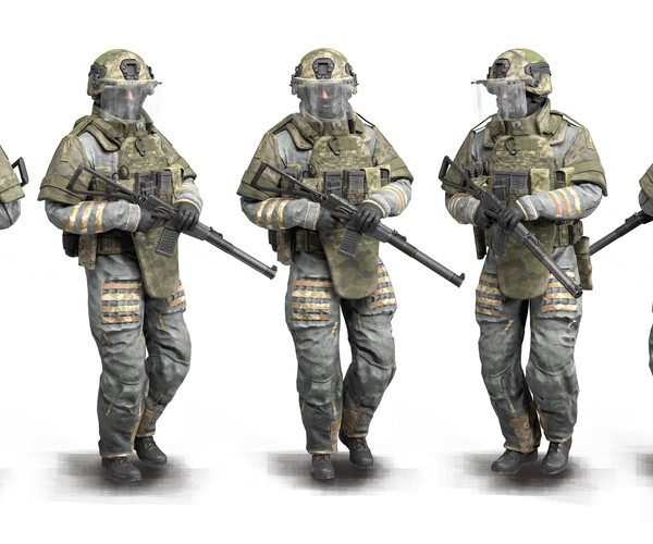 ArtStation - MILITARY Game Ready Character Russian Assault Soldier ...