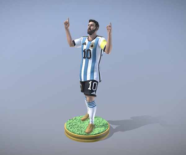 ArtStation - Lionel Messi figure for 3D Print Qatar 2022 | Resources