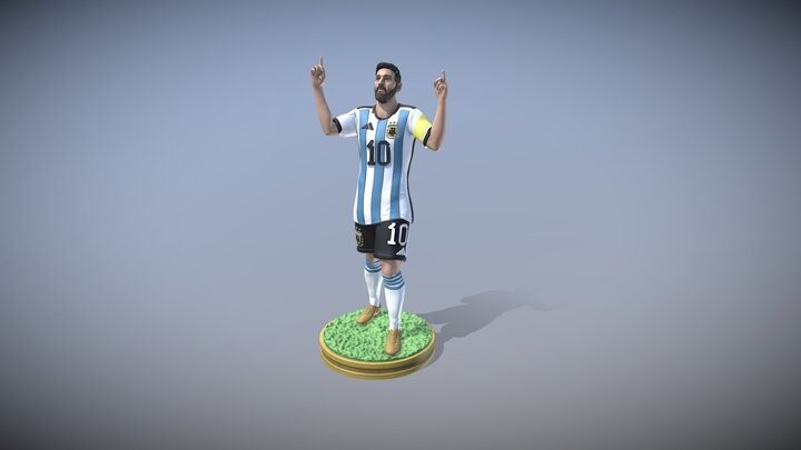 ArtStation - Lionel Messi figure for 3D Print Qatar 2022 | Resources