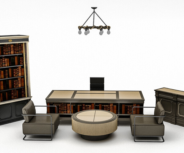 ArtStation - 3D classic office | Resources