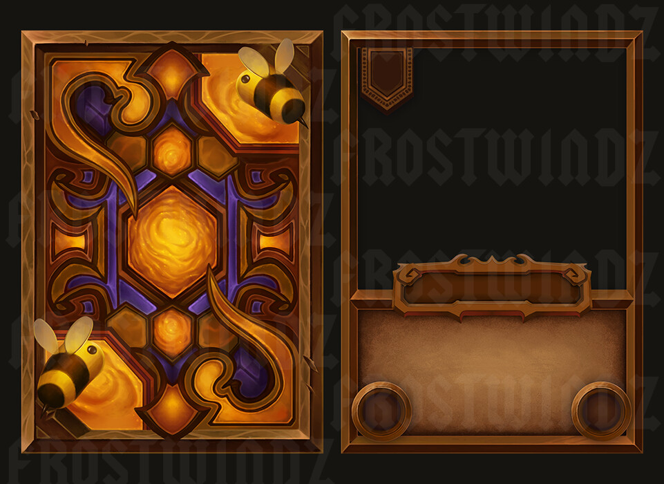 ArtStation - Honey Card Template | Game Assets