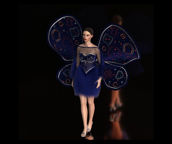 ArtStation - Lady butterfly | Artworks