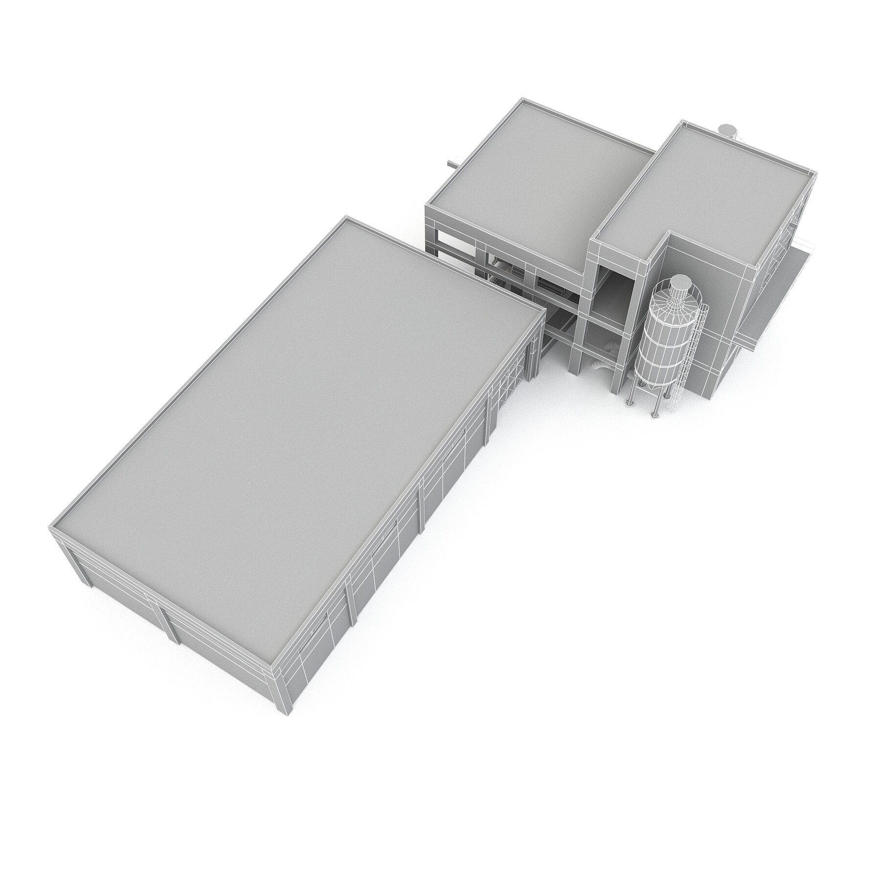 ArtStation - old factory 3D model | Resources