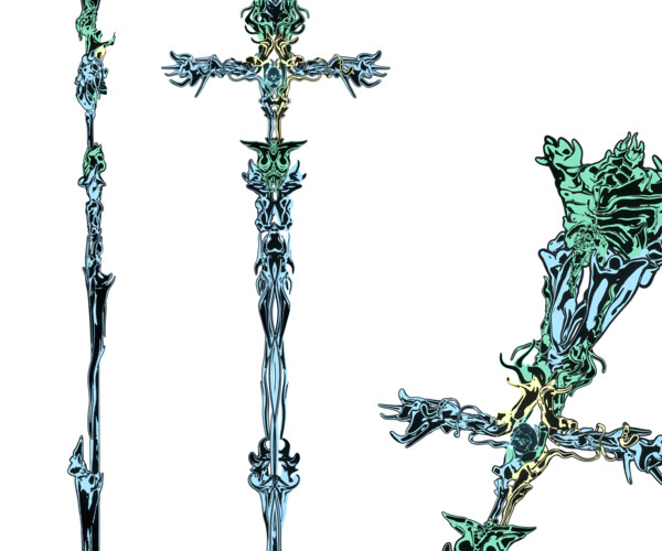 ArtStation - DOOM SWORD - with Anime shading compatible with BLENDER ...