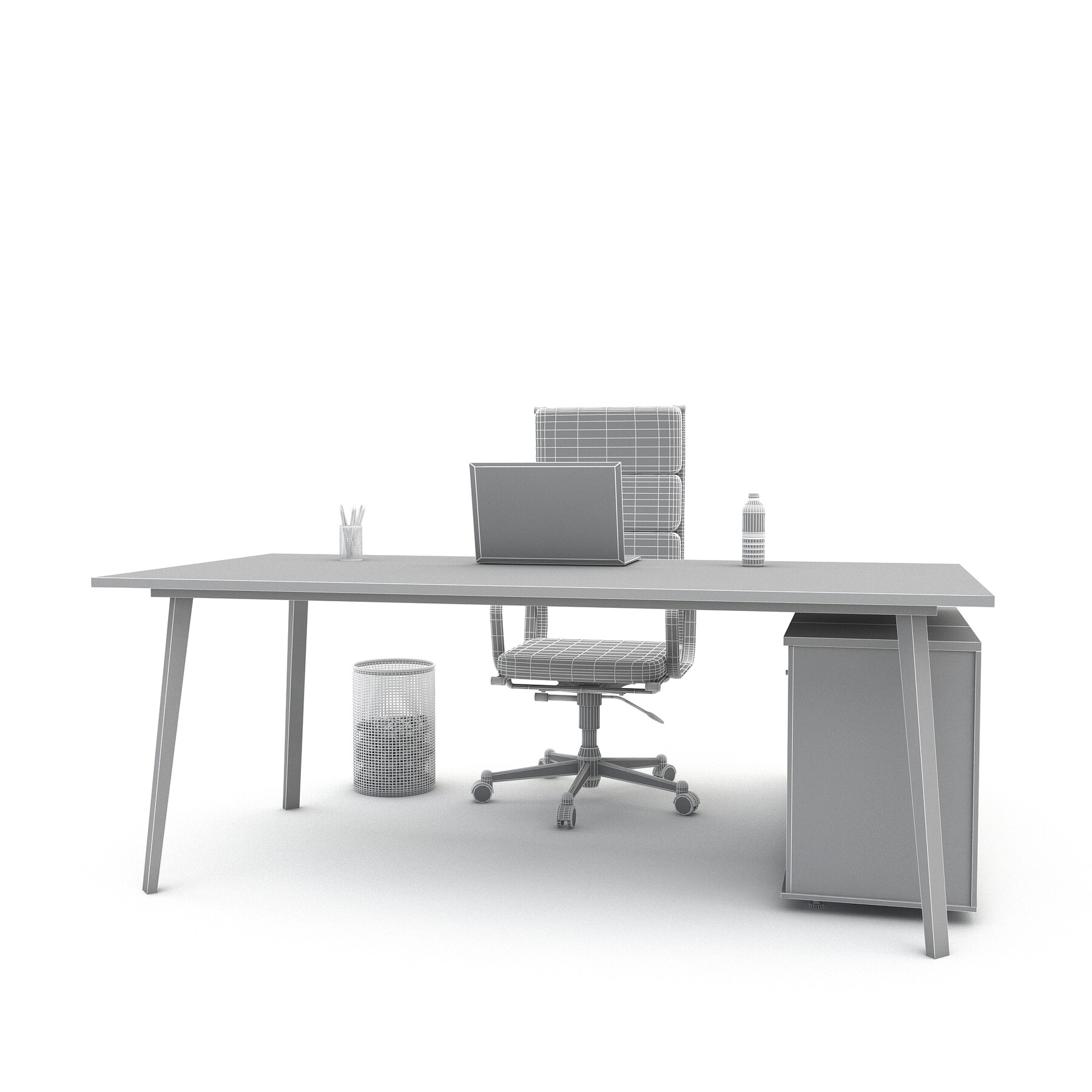 ArtStation - 3D model office work and meeting table 01 | Resources