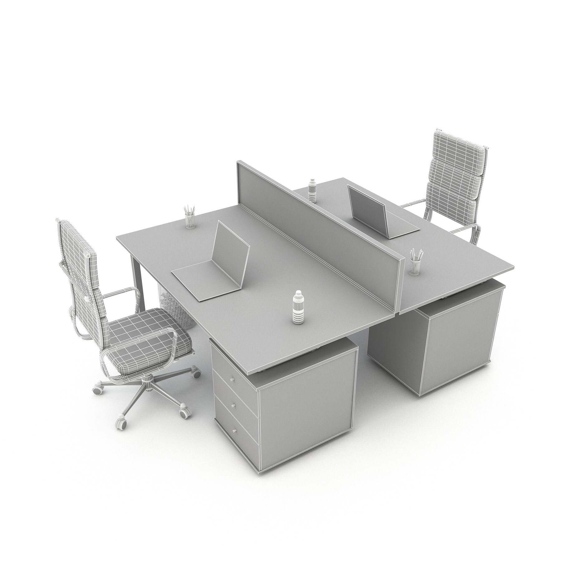 ArtStation - 3D office work and meeting table 04 | Resources