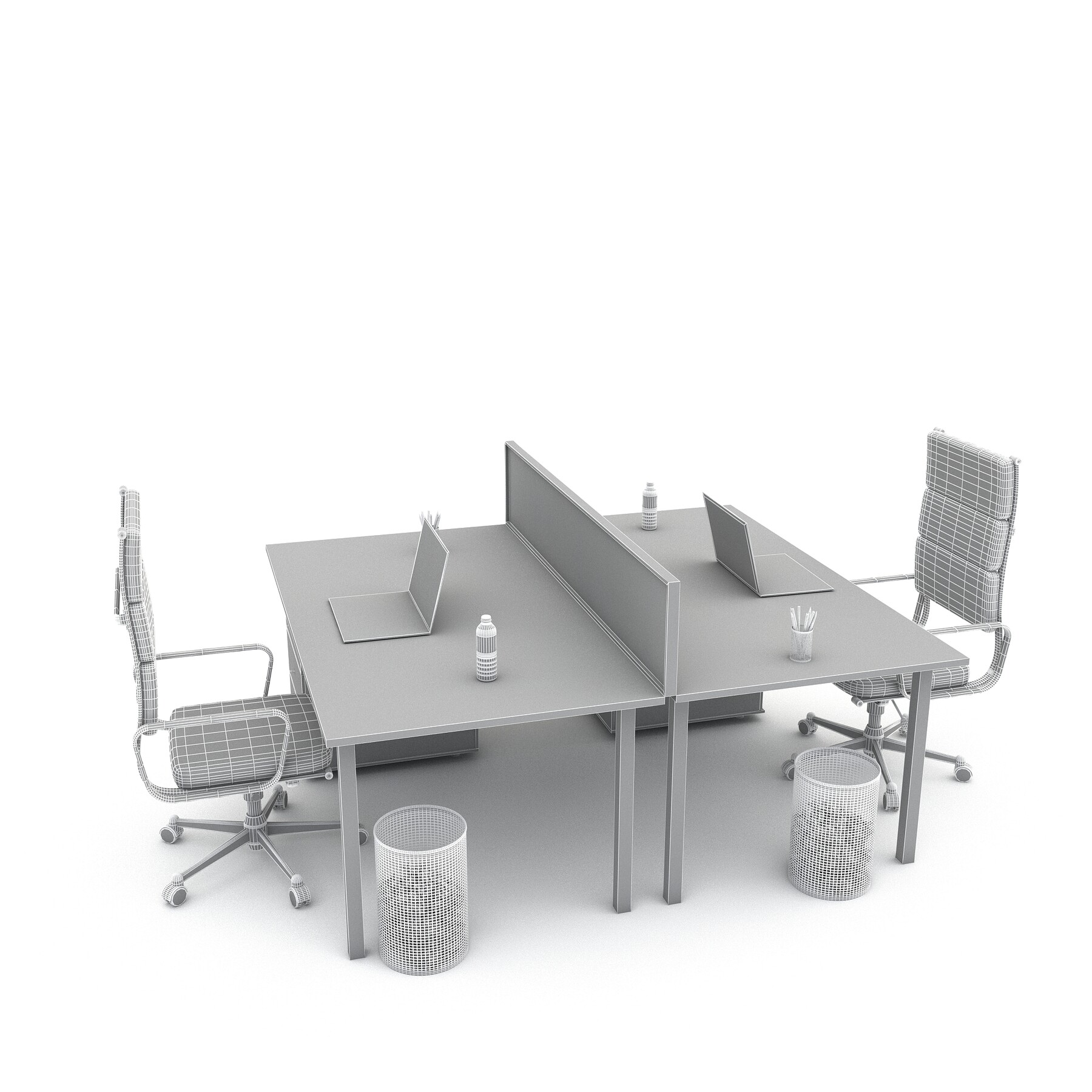 ArtStation - 3D office work and meeting table 04 | Resources