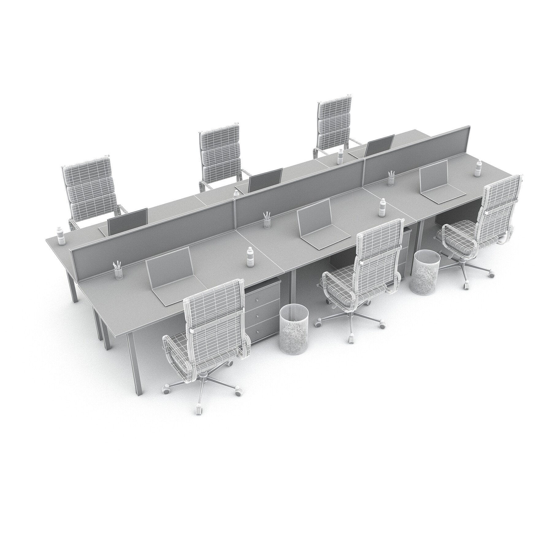 ArtStation - 3D office work and meeting table 05 model | Resources