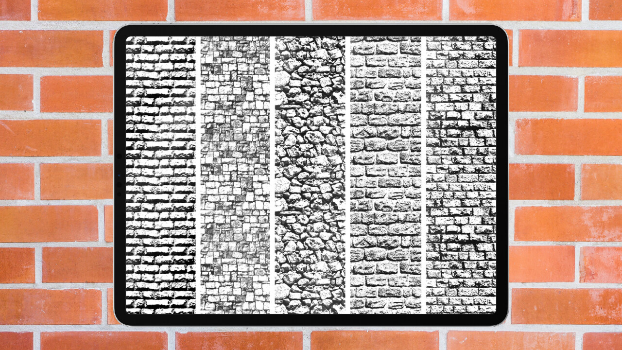 ArtStation - HD Seamless Brick Texture Brush Set For Procreate | Brushes