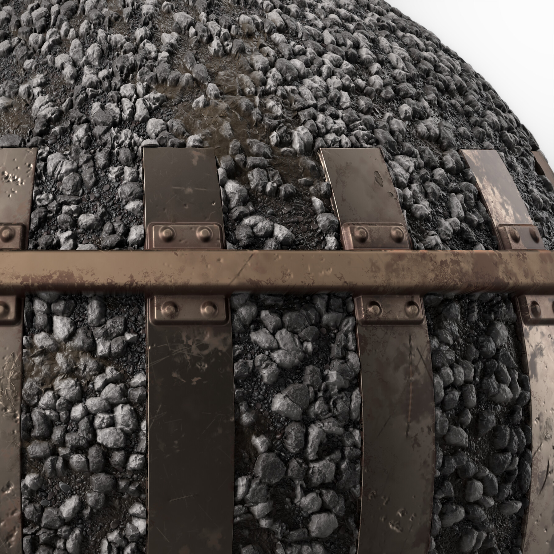 ArtStation - Railroad Materials 1- railroad track By Gravels, Sbsar Pbr ...