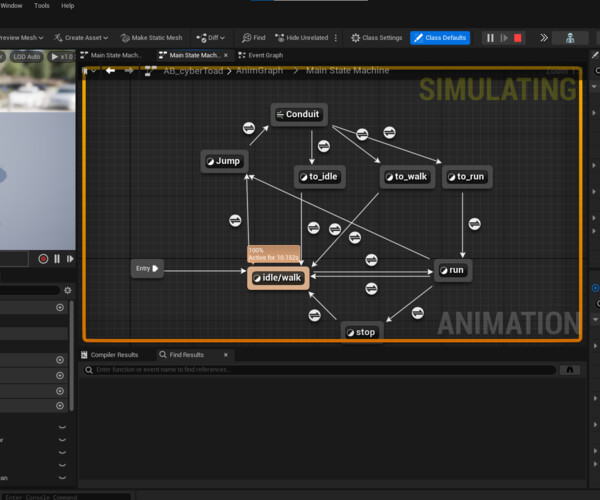 ArtStation - UE5 cyberToad locomotion animation | Game Assets