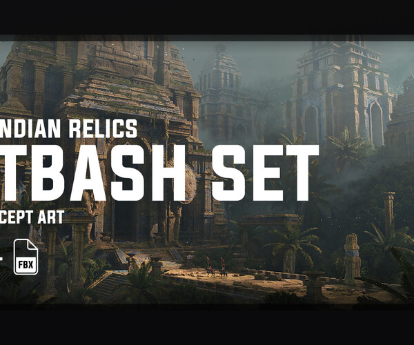 ArtStation - LOST INDIAN RELICS - Kitbash Set | Resources