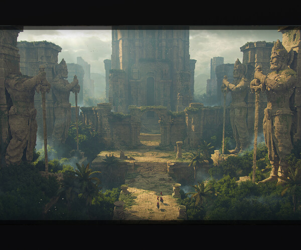 ArtStation - LOST INDIAN RELICS - Kitbash Set | Resources