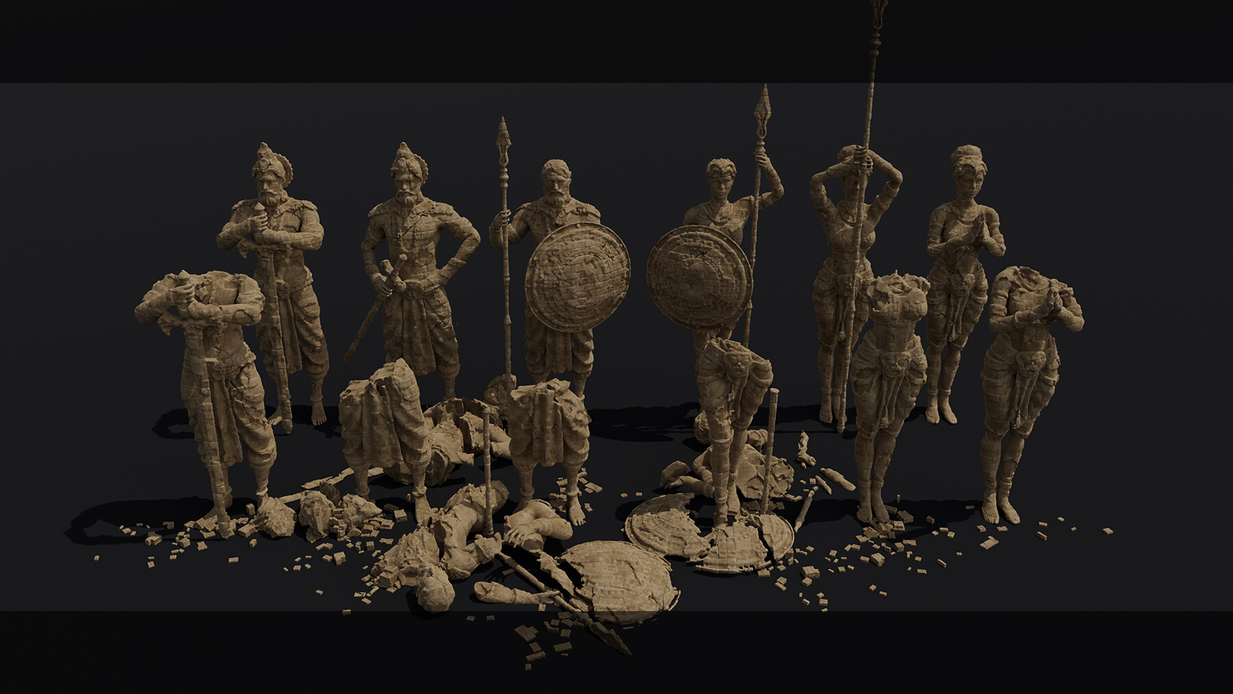 ArtStation - LOST INDIAN RELICS - Kitbash Set | Resources
