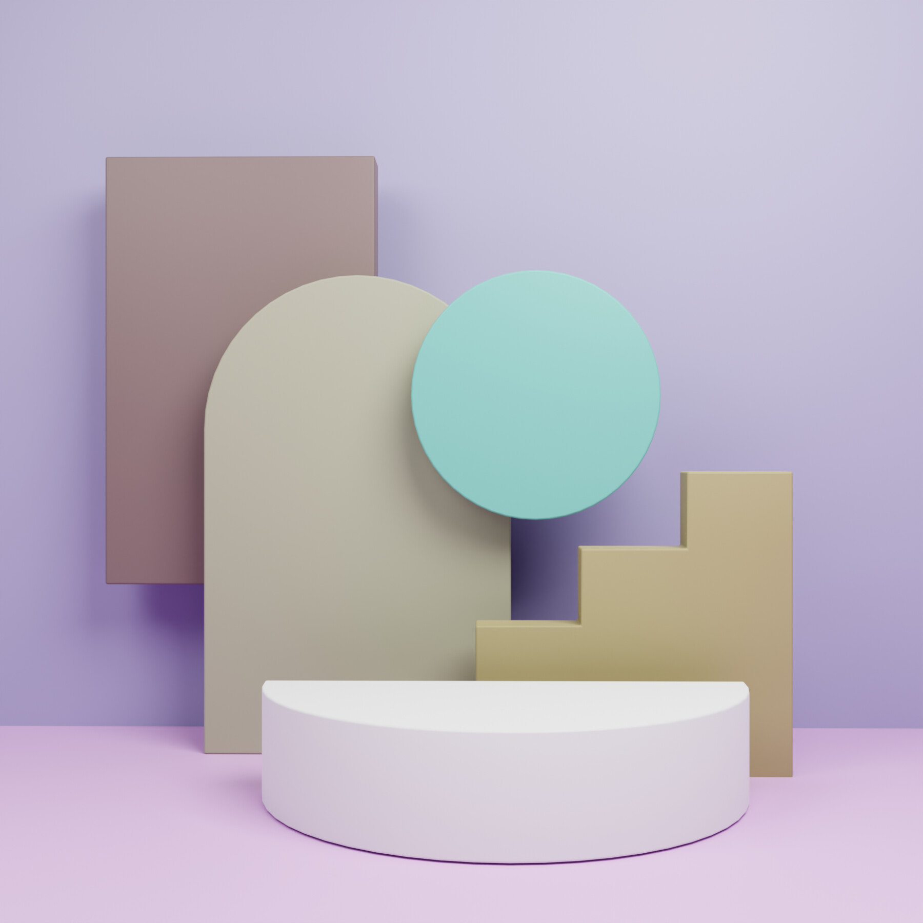 ArtStation - 3d rendering of pastel color backdrop blender 3.x | Resources