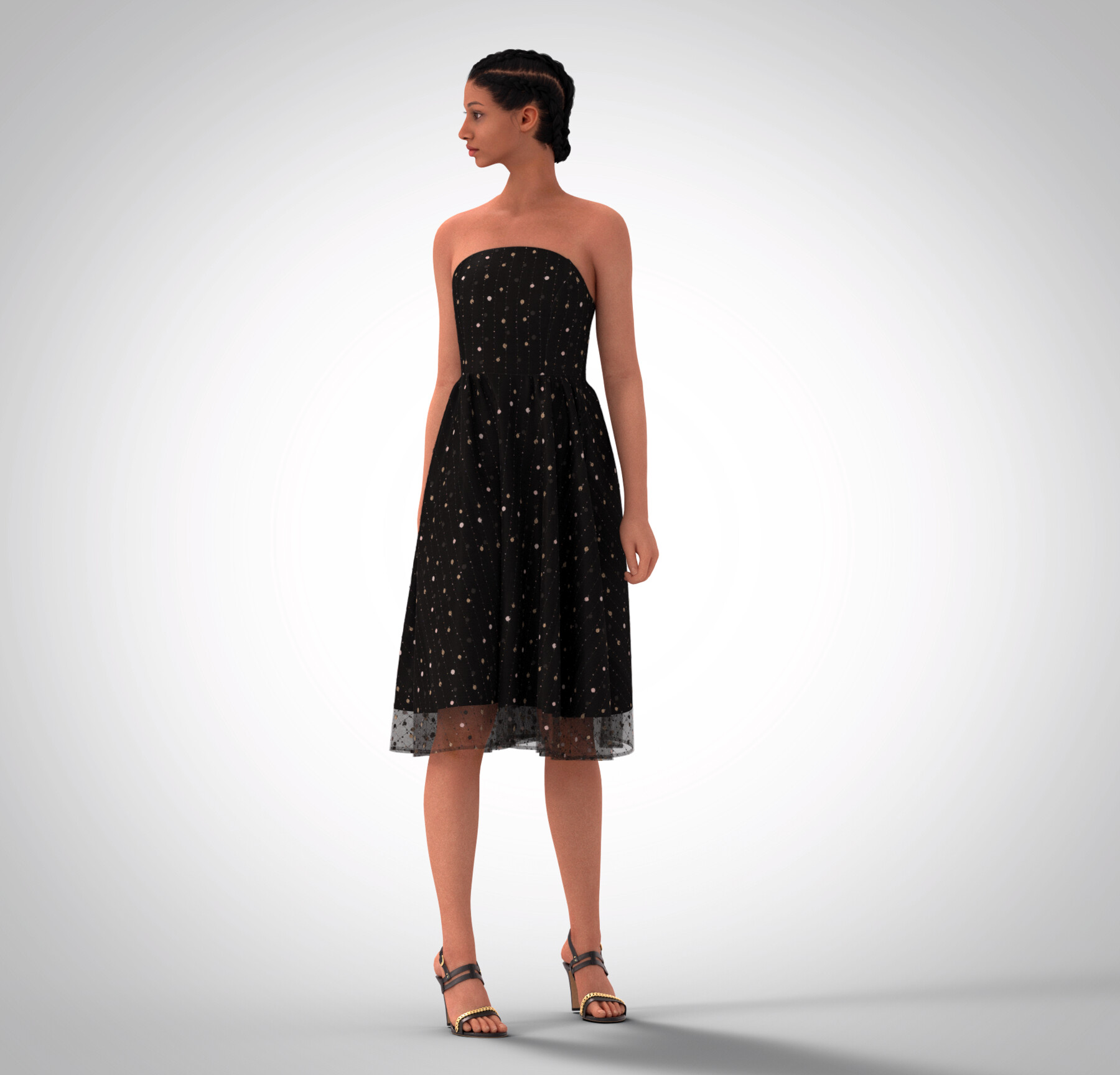 ArtStation - Women dress Marvelous Designer 3D model | Resources