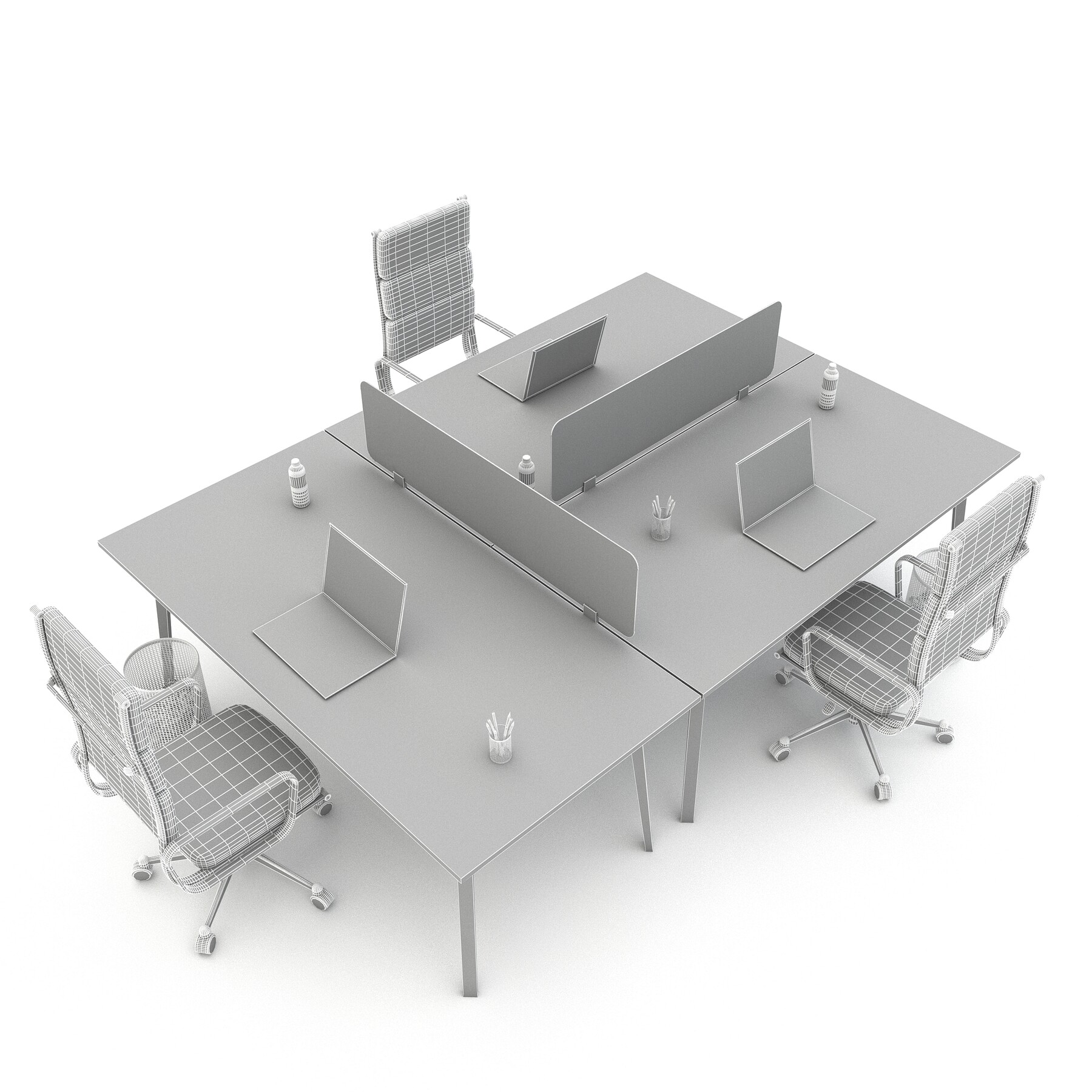 ArtStation - office work and meeting table 07 3D | Resources