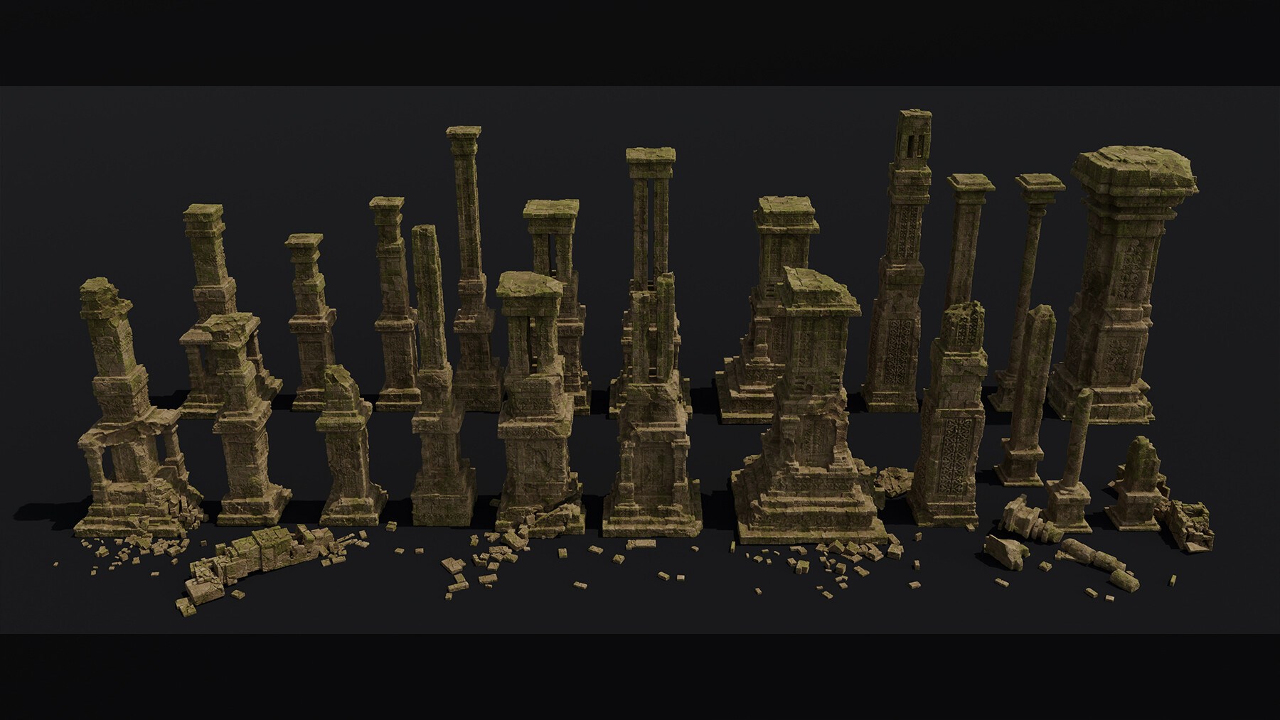 ArtStation - LOST INDIAN RELICS - Kitbash Set | Resources