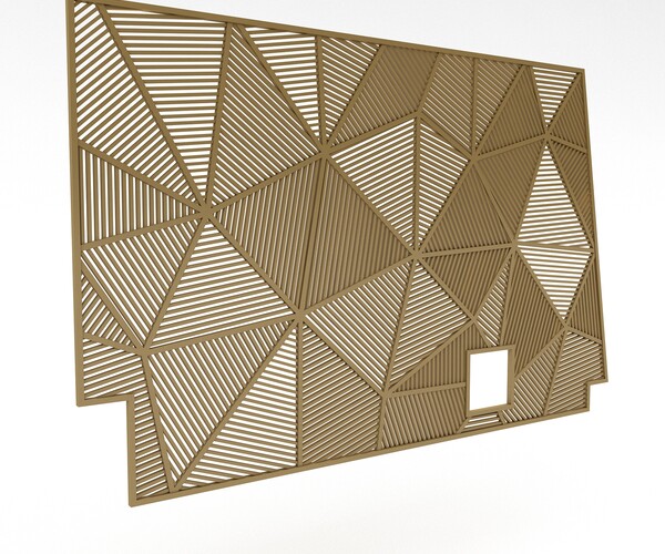 ArtStation - 3D asymmetrical wooden ceiling model | Resources