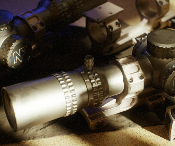 ArtStation - NightForce ATACR / Geissele / Trijicon RMR (Game Ready ...