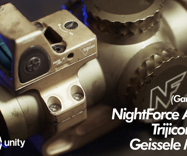 ArtStation - NightForce ATACR / Geissele / Trijicon RMR (Game Ready ...