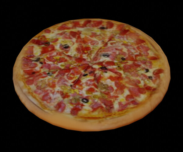 ArtStation - PIZZA LOW POLY GAME READY 3D MODEL | Game Assets