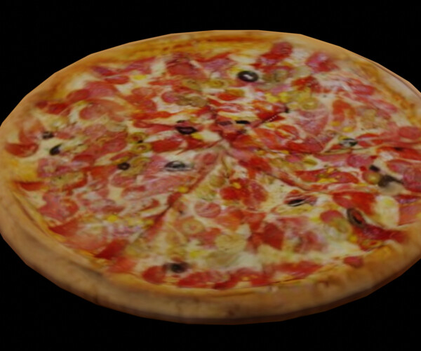 ArtStation - PIZZA LOW POLY GAME READY 3D MODEL | Game Assets