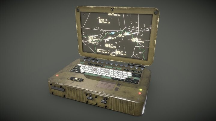 ArtStation - Military style laptop | Game Assets