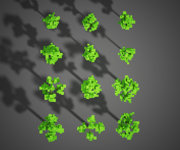 ArtStation - VOXEL Trees - Bamboo | Game Assets