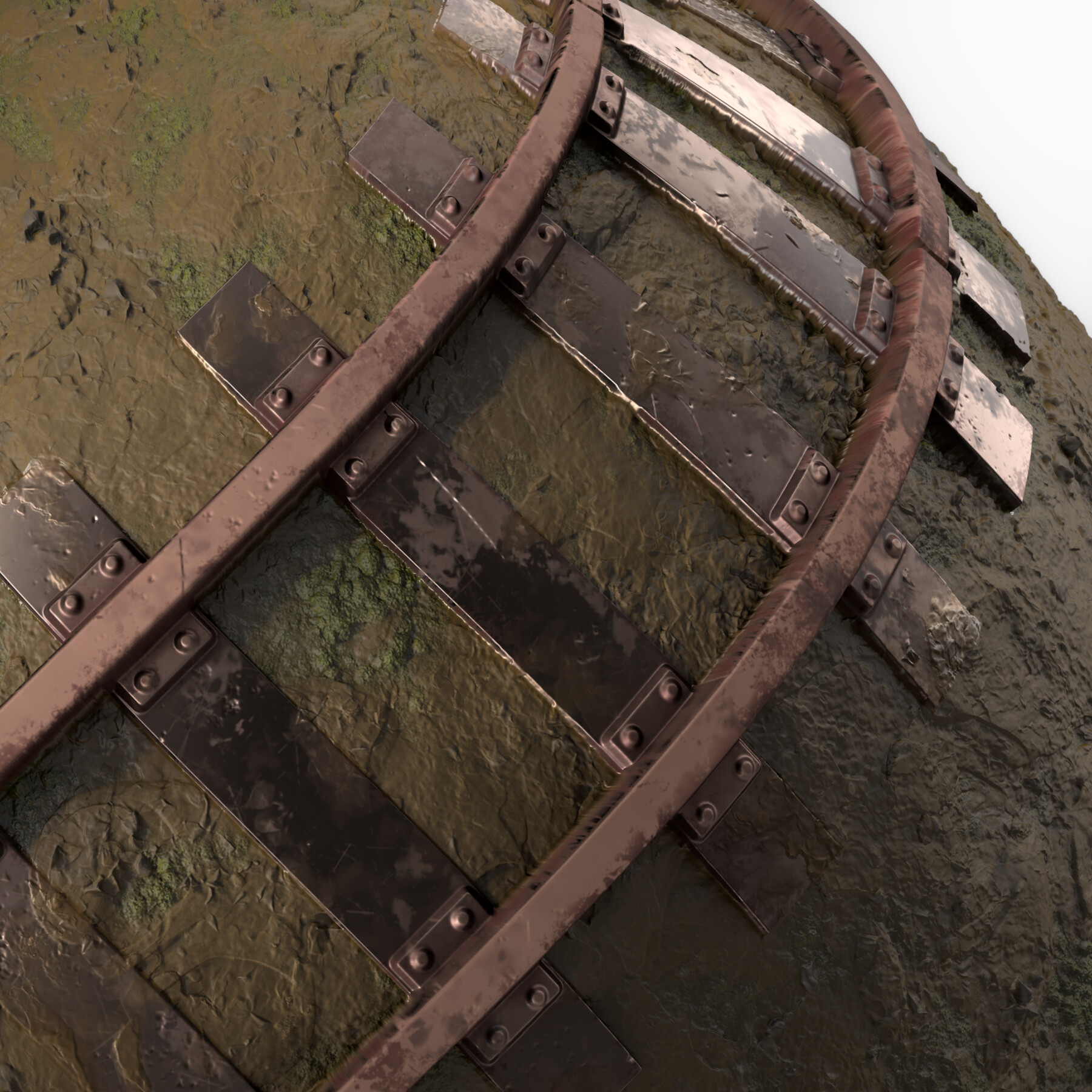 ArtStation - Railroad Materials 2- railroad track By Mud, Sbsar Pbr 4k ...