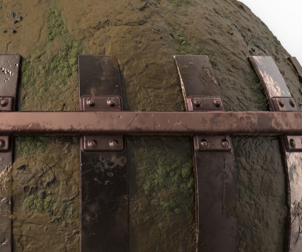 ArtStation - Railroad Materials 2- railroad track By Mud, Sbsar Pbr 4k ...