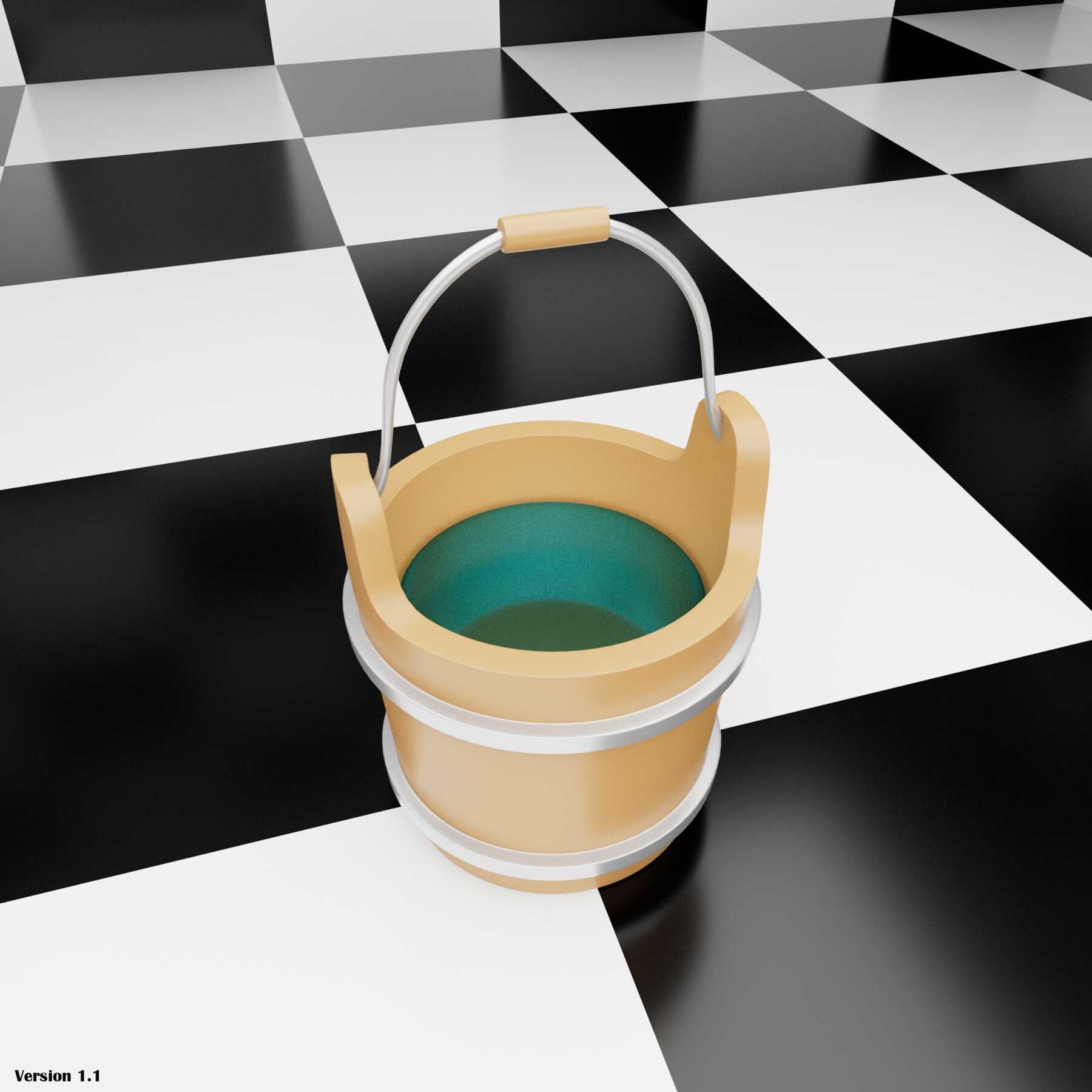 ArtStation - Cartoon Bucket With Water | Game Assets