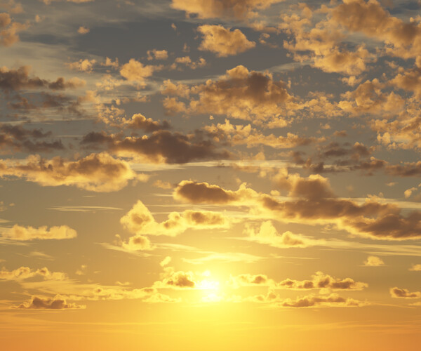 ArtStation - Sunset Skies HDRI Collection Vol.1 - 6 Skies at 16k ...