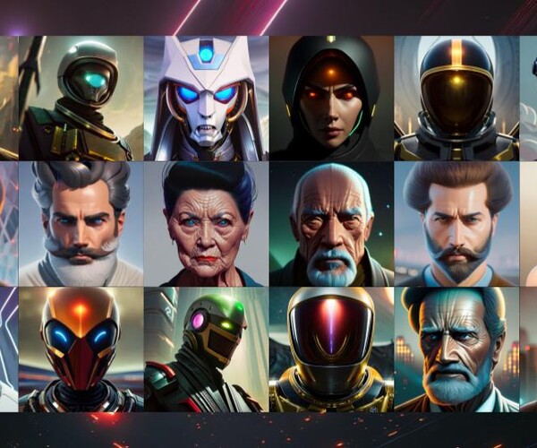 ArtStation - 130+ sci-fi portraits | Game Assets