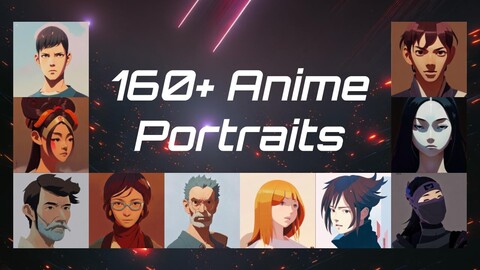 ArtStation - 160+ Anime Portraits | Game Assets
