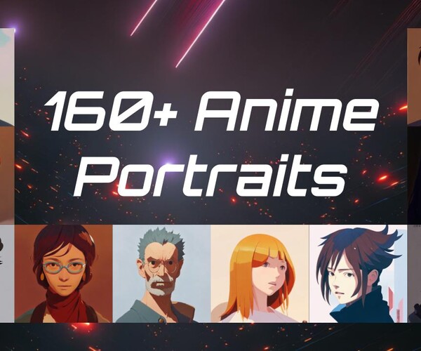ArtStation - 160+ Anime Portraits | Game Assets