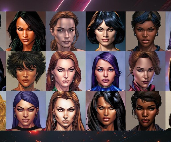 ArtStation - 160+ Comic Portraits | Game Assets