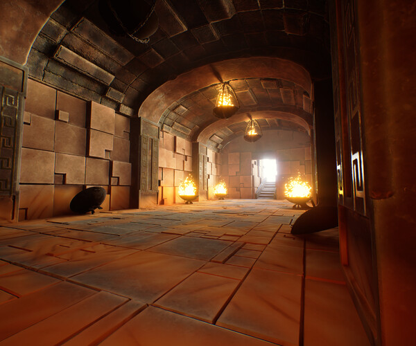 ArtStation - Stylized dungeon modular pack [UE 5 project] | Game Assets