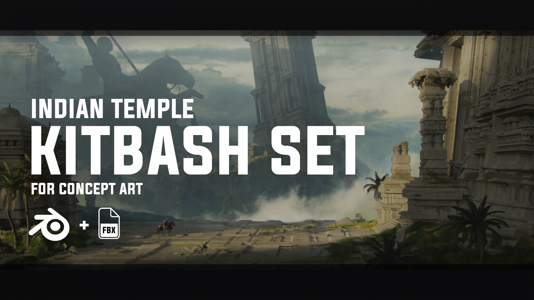 ArtStation - Indian Temple - Kitbash Set | Game Assets