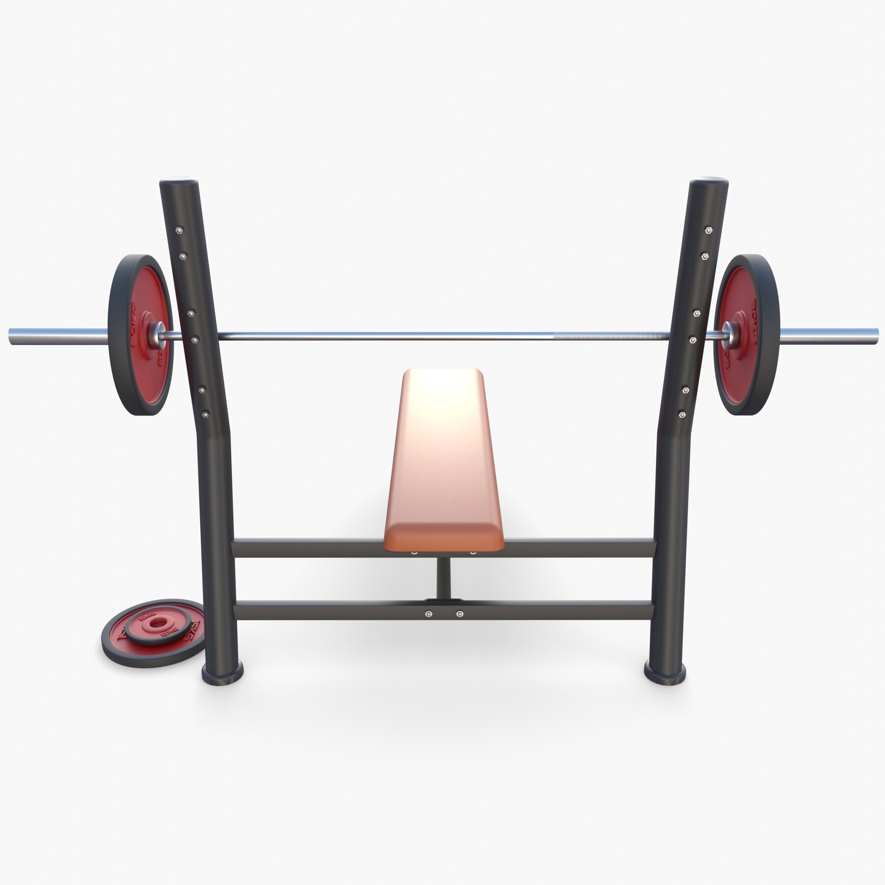 ArtStation - Olympic flat bench | Game Assets