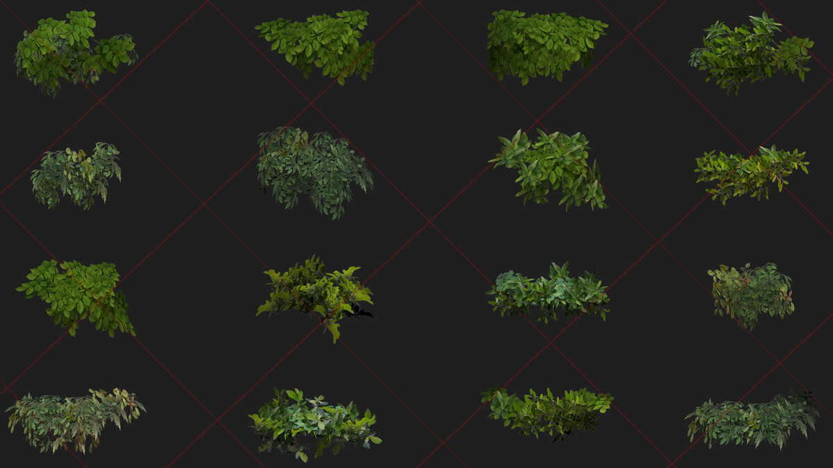 ArtStation - 28 Tropical Tree, Plant Leaves Game Assets | Game Assets