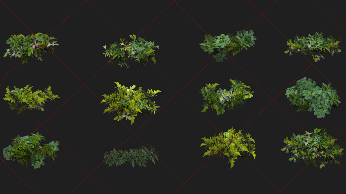 ArtStation - 28 Tropical Tree, Plant Leaves Game Assets | Game Assets