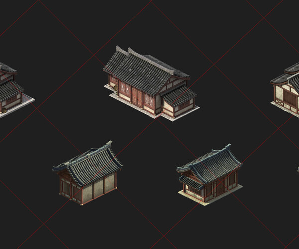 ArtStation - 21 Fantasy Chinese Home, House, Building, Exterior Game ...