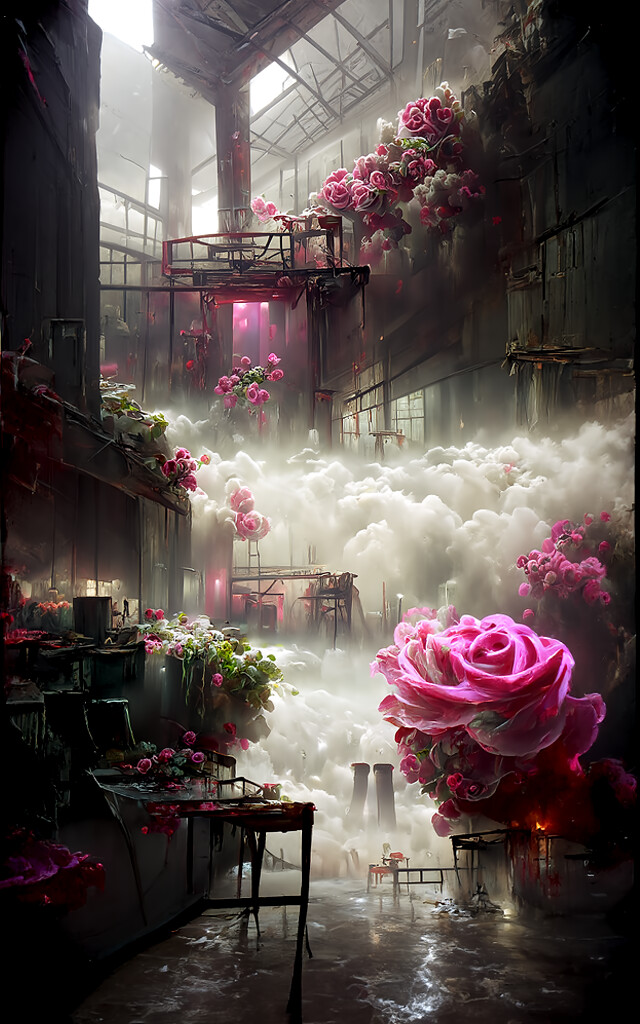ArtStation - abandoned rose factory Illustration Set | Artworks