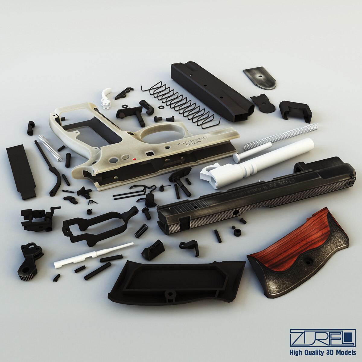 ArtStation - CZ 75 Low Poly v 1 | Resources