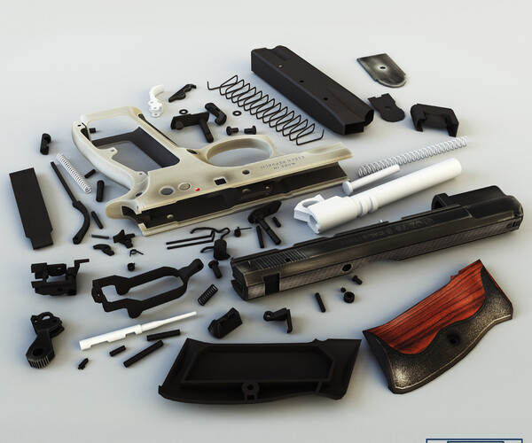 ArtStation - CZ 75 Low Poly v 1 | Resources